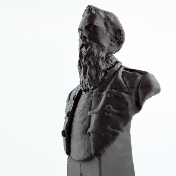 3D Printable William Booth Bust on Mile End Road, London by Scan The World