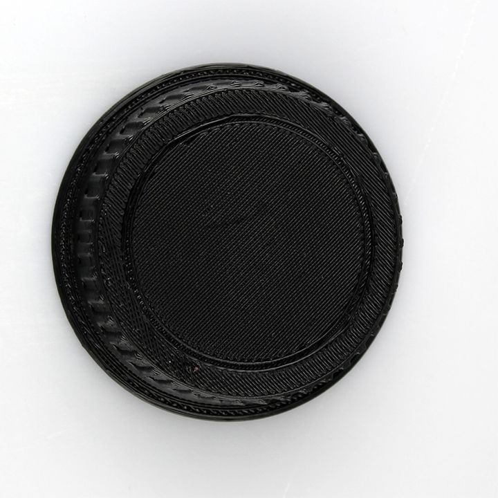 3D Printable Canon Rear Lens Cap by Mieszko Lacinski