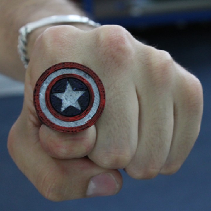 3D Printable Marvel Hero Ring Set by Kirby Downey