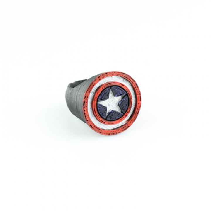 3D Printable Marvel Hero Ring Set by Kirby Downey