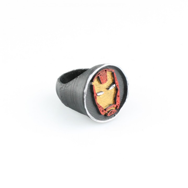 3D Printable Marvel Hero Ring Set by Kirby Downey