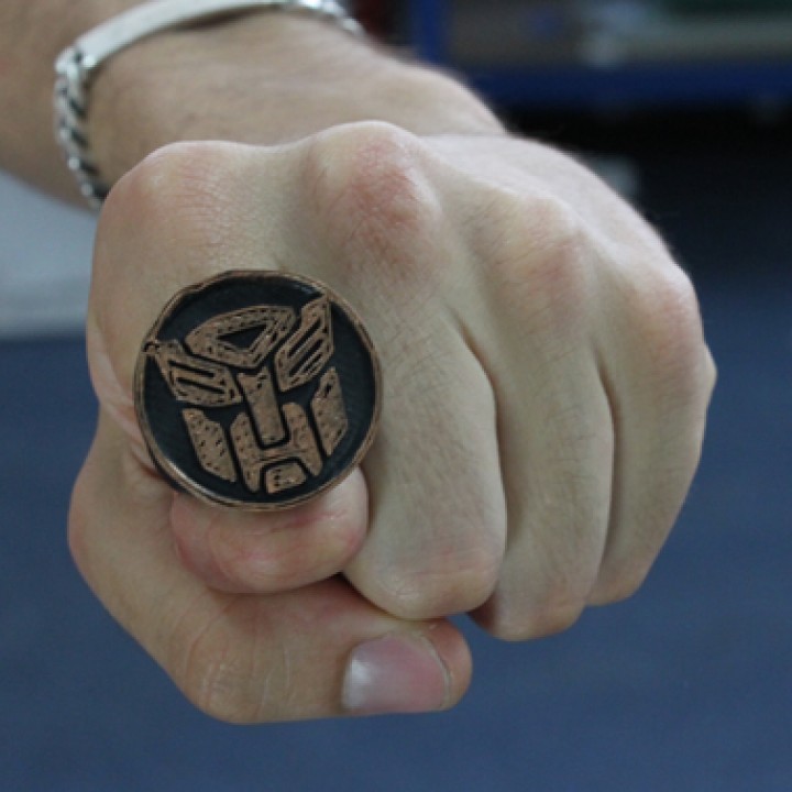 3D Printable Transformers Ring Set by Kirby Downey