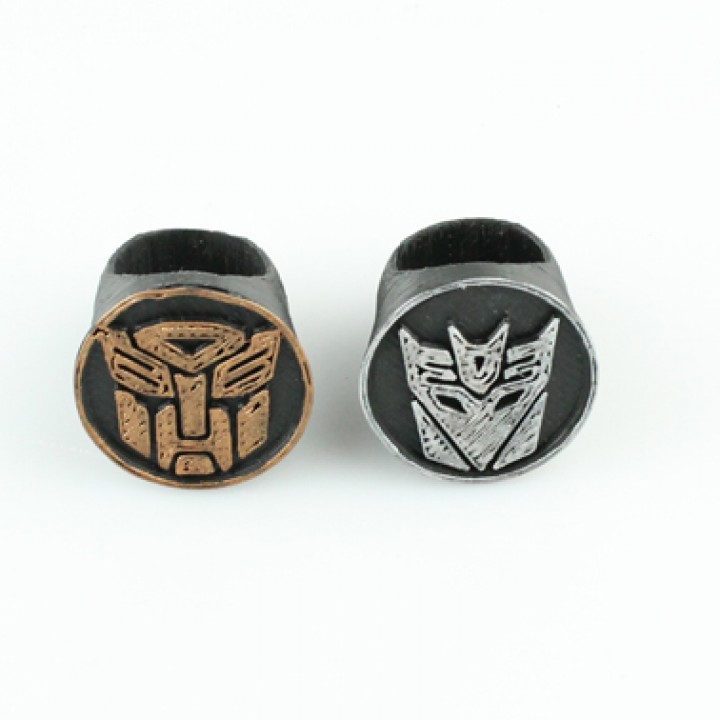 3D Printable Transformers Ring Set by Kirby Downey