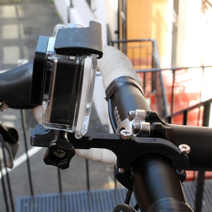 3D Printable GoPro handlebar mount by muguet