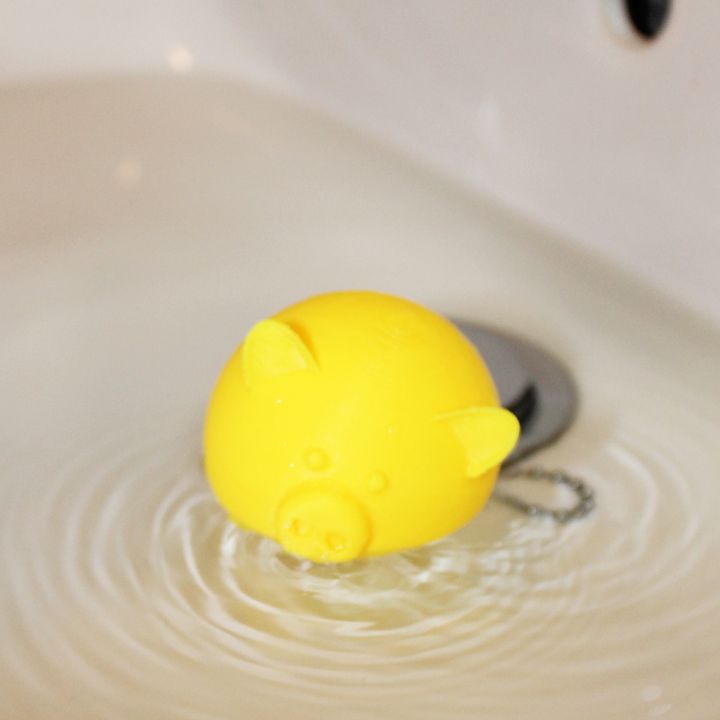 3D Printable Bath Plug Pig by 3DRegan