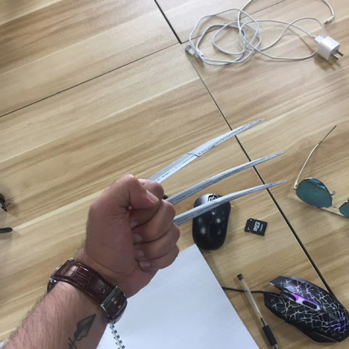 3D Print of Wolverine Wearable Claws by Wanhao