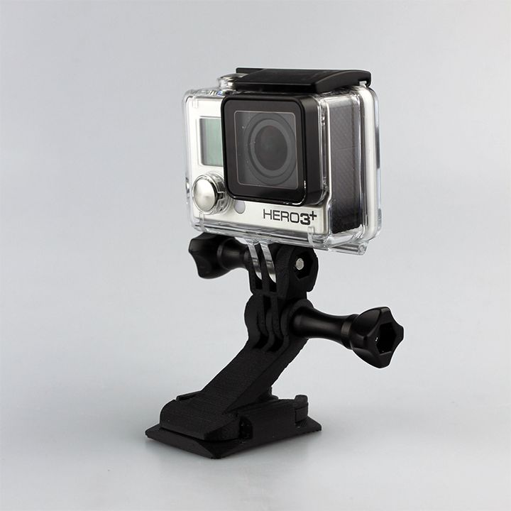 3D Printable GoPro Helmet mount by Michele Fiorese