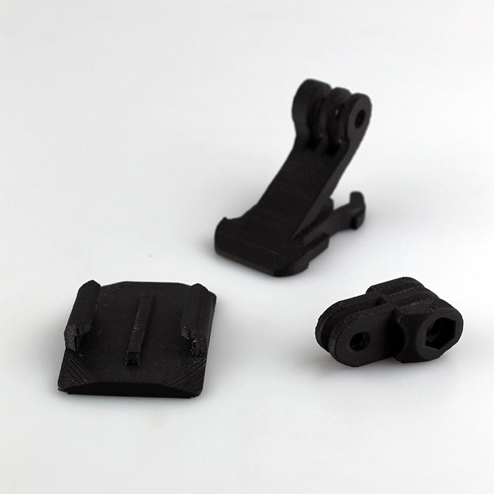 3D Printable GoPro Helmet mount by Michele Fiorese