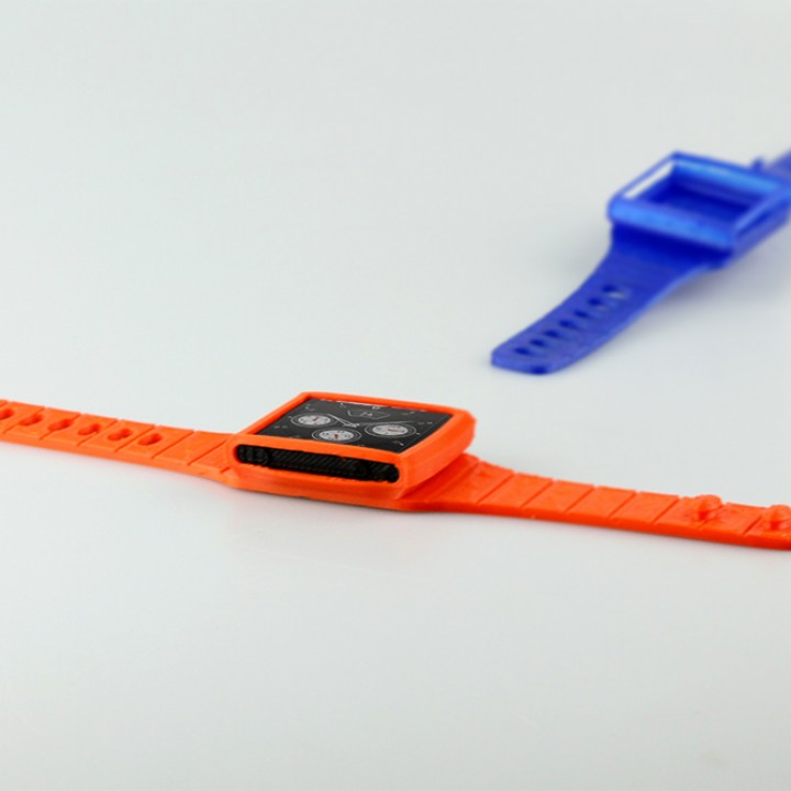 3D Printable Flexible iPod watch Strap by Stewart Davies