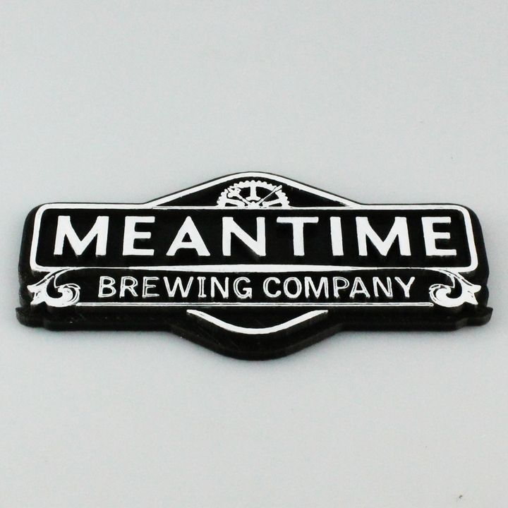3D Printable Meantime Brewing Company Beer Tap Label by 3DRegan