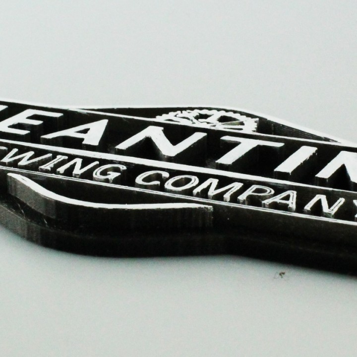 3D Printable Meantime Brewing Company Beer Tap Label by 3DRegan