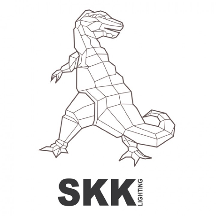 3D Printable SKK Lighting Dino Logo by Isaac Matovu