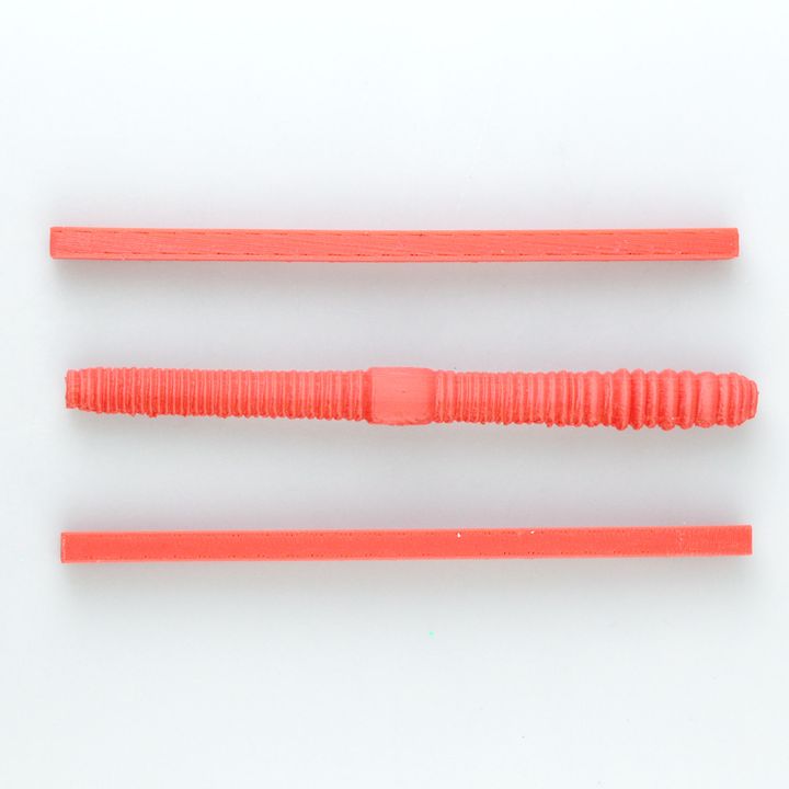 3D Printable Worm Straw by Emilie Lanoue