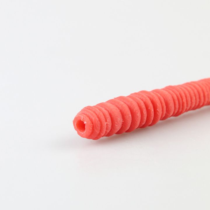 3D Printable Worm Straw by Emilie Lanoue