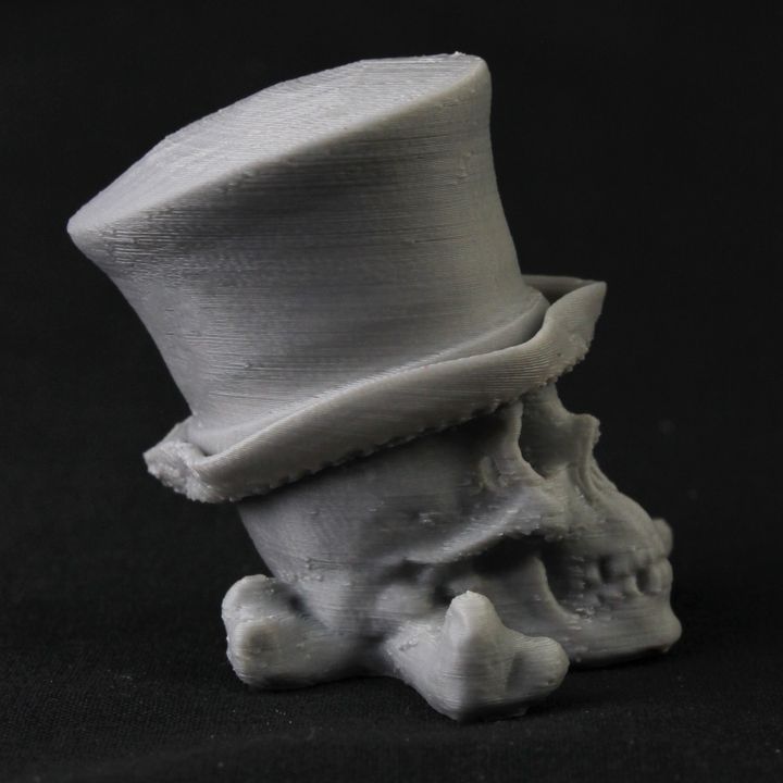 3D Printable death head cane by alan stanford
