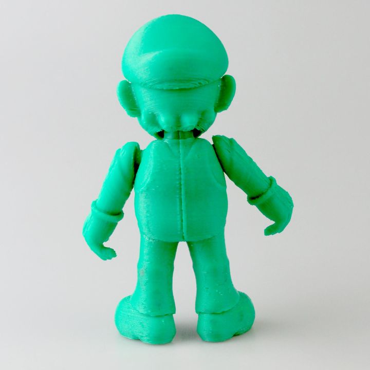 3D Printable Posable Super Mario by alan stanford