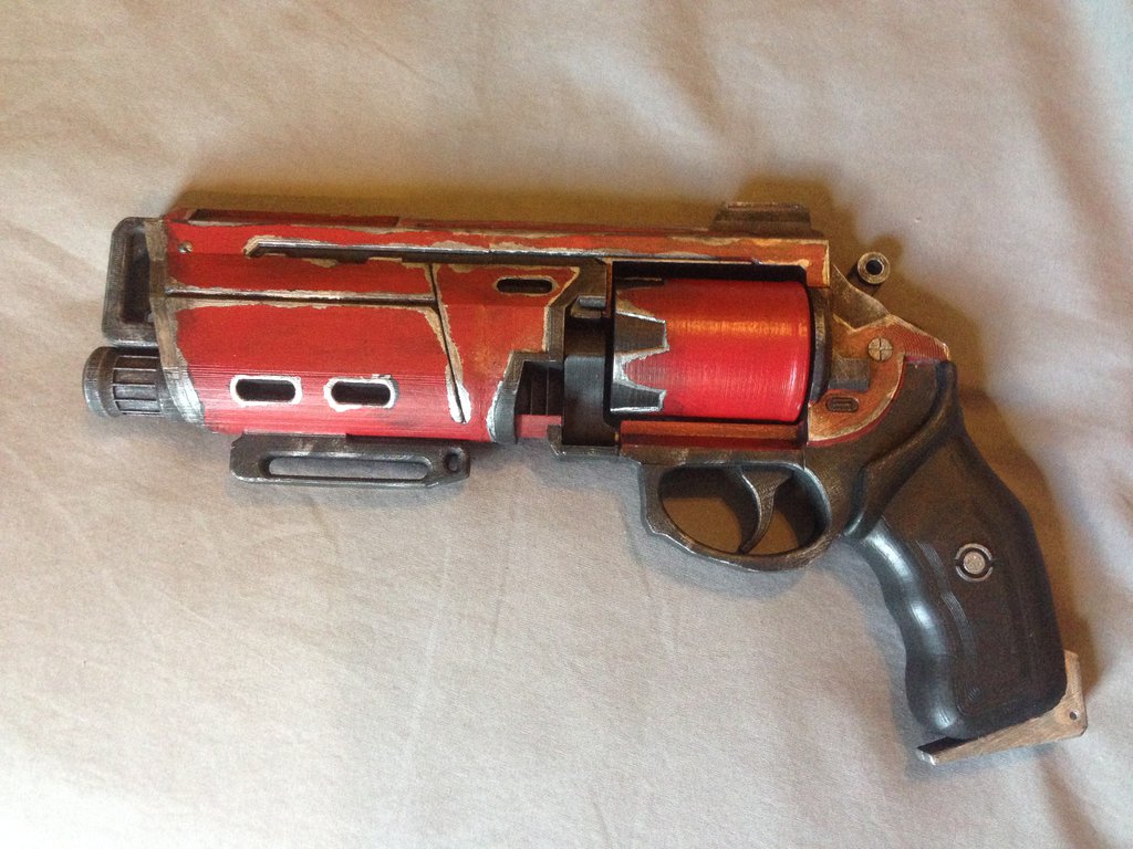 3D Printable Duke MK. 44 Hand Cannon from Destiny by Kirby Downey