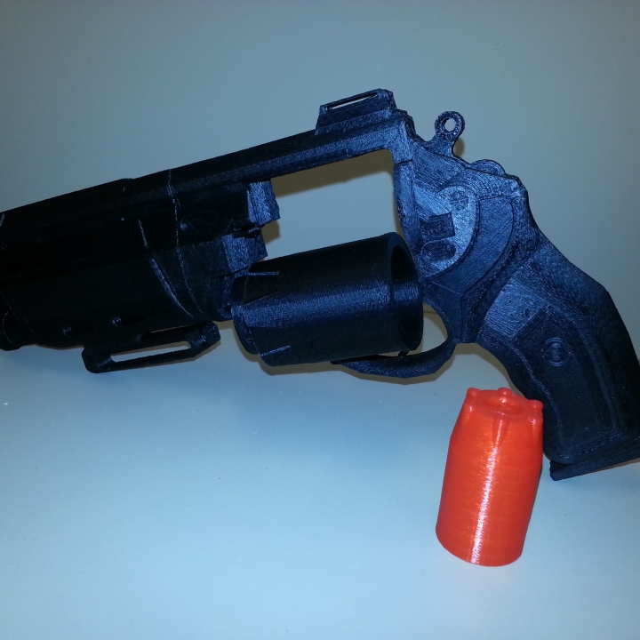 3D Printable Duke MK. 44 Hand Cannon from Destiny by Kirby Downey