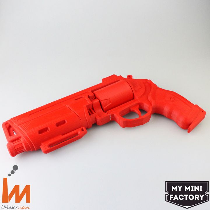 3D Printable Duke MK. 44 Hand Cannon from Destiny by Kirby Downey