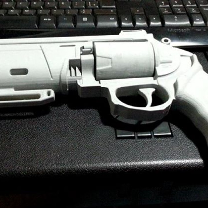 3D Printable Duke MK. 44 Hand Cannon from Destiny by Kirby Downey