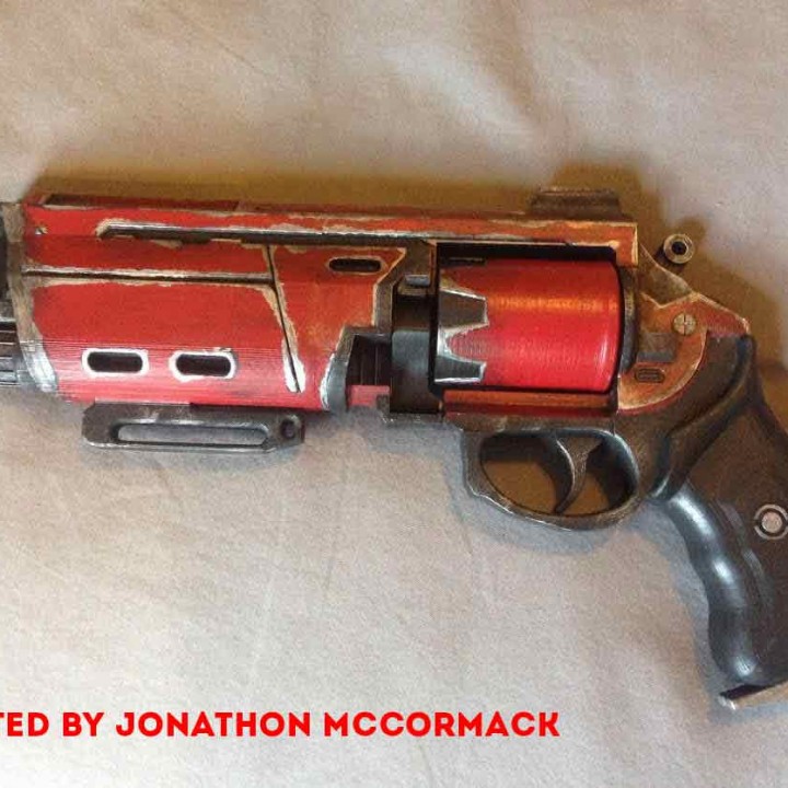 3D Printable Duke MK. 44 Hand Cannon from Destiny by Kirby Downey