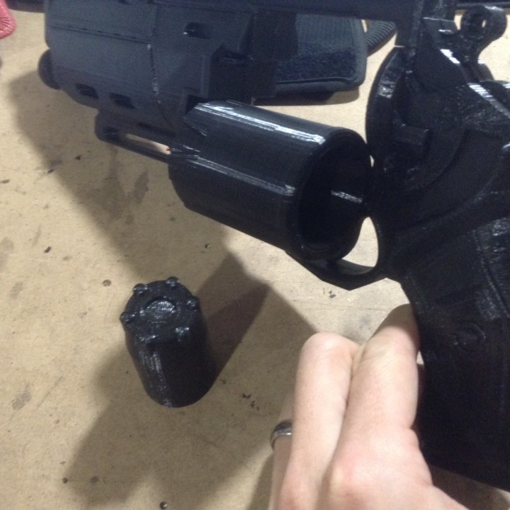 3D Printable Duke MK. 44 Hand Cannon from Destiny by Kirby Downey