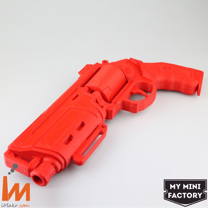 3D Printable Duke MK. 44 Hand Cannon from Destiny by Kirby Downey