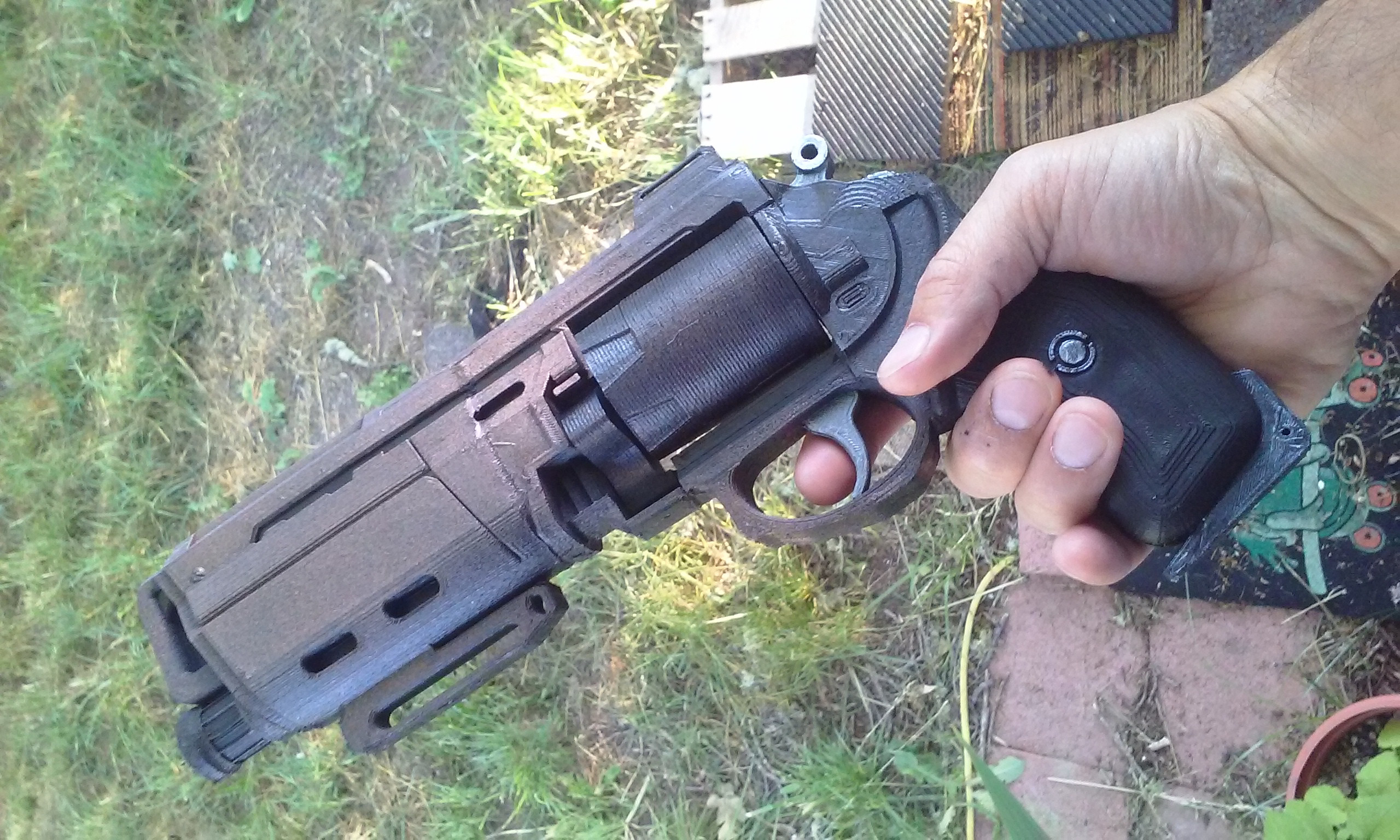 3D Printable Duke MK. 44 Hand Cannon from Destiny by Kirby Downey