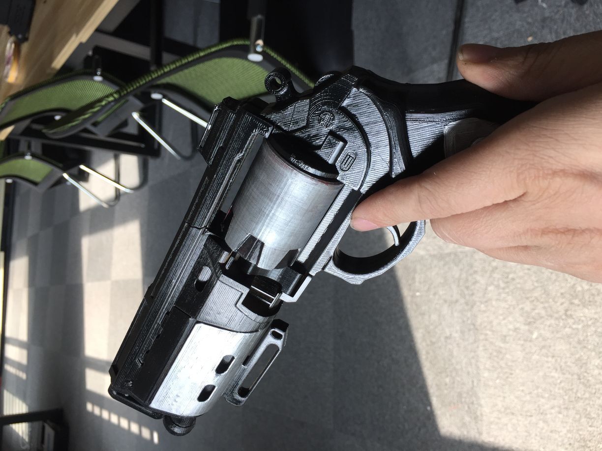 3D Printable Duke MK. 44 Hand Cannon from Destiny by Kirby Downey