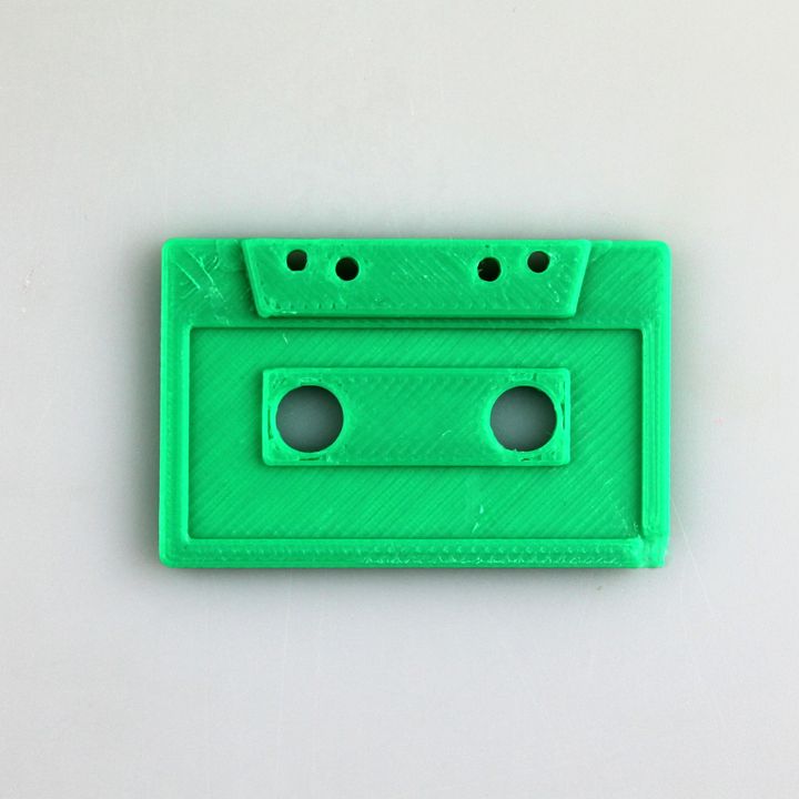 3D Printable cassette keychain by 3D Custom Print