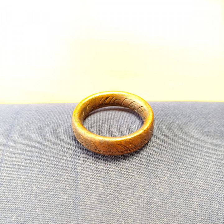 3D Print of The One Ring by markusbrandstaetter