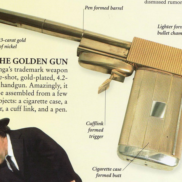 3D Printable Golden Gun by Ian Williams
