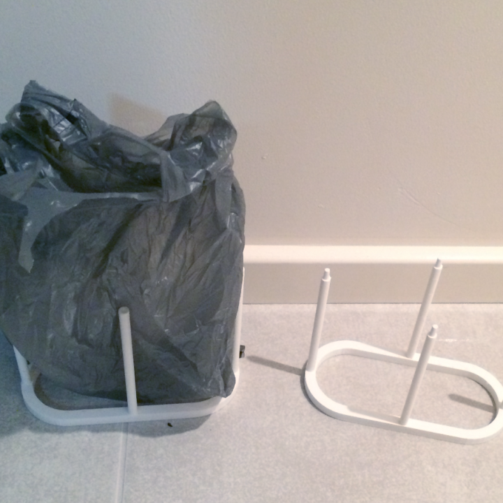 3D Printable Skinny Rubbish Bin by Stuart Argus