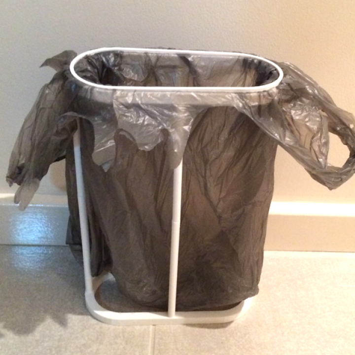 3D Printable Skinny Rubbish Bin by Stuart Argus