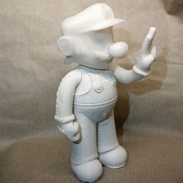3D Printable Super Mario - Interchangeable Arms by Josiah Allen-Litchmore