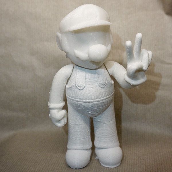 3D Printable Super Mario - Interchangeable Arms by Josiah Allen-Litchmore