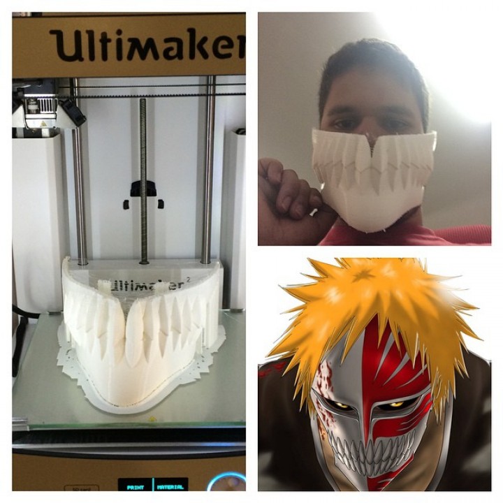 3D Printable Bleach Mask (Full Size) by Fynn Große-Bley