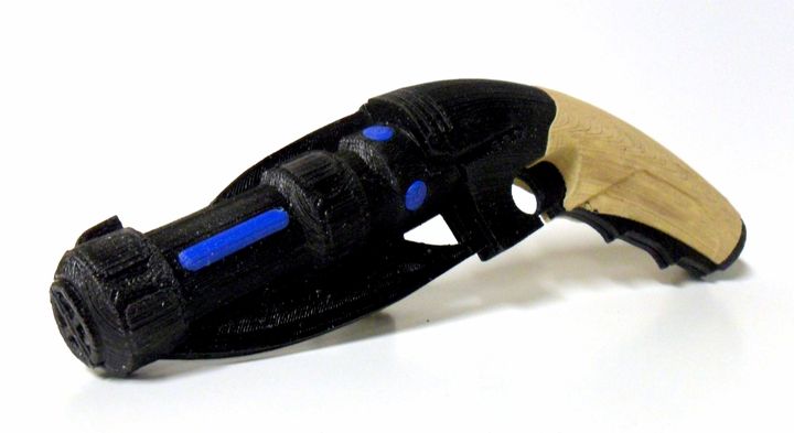 3D Printable Dr Who Jack Blaster by alan stanford