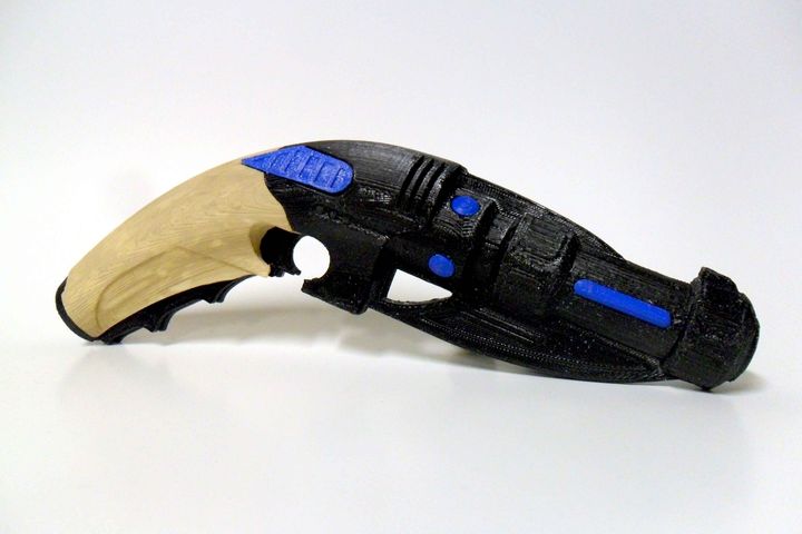 3D Printable Dr Who Jack Blaster by alan stanford