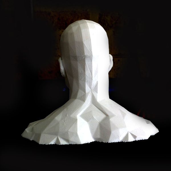 3D Printable Low poly HEAD - remix by Franc Falco