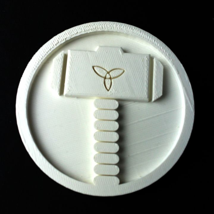 3D Printable Thor logo by 3D Custom Print