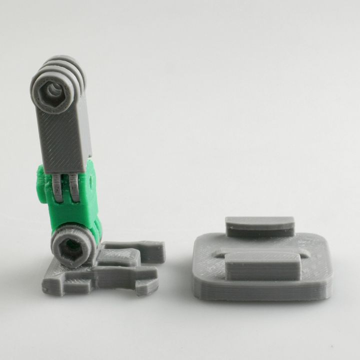 3D Printable GoPro Helmet Mount by Mieszko Lacinski