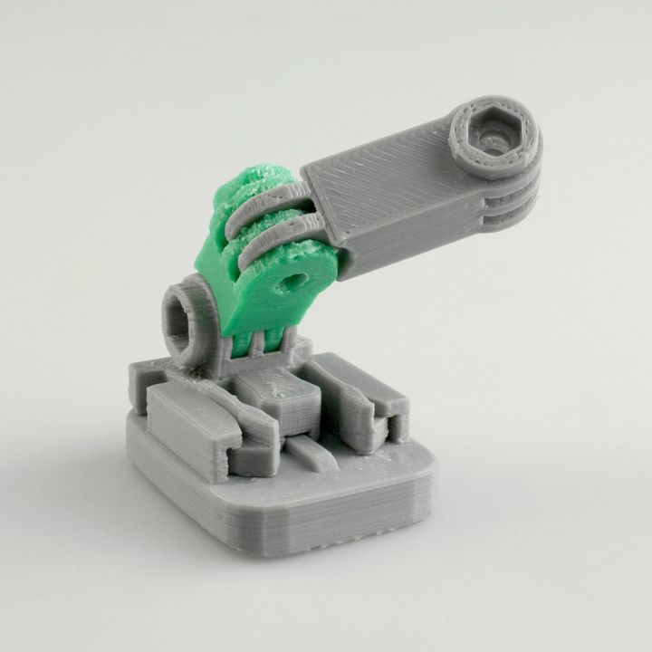 3D Printable GoPro Helmet Mount by Mieszko Lacinski