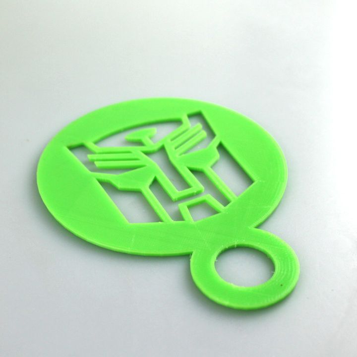 3D Printable Transformers Coffee Stencil by 3D Custom Print