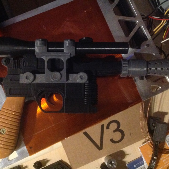 3D Print of Han Solo Blaster by Jason Musgrove