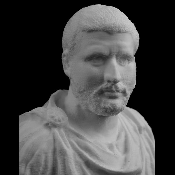 3D Printable Portrait of a Roman Man, Baltimore, USA by Scan The World