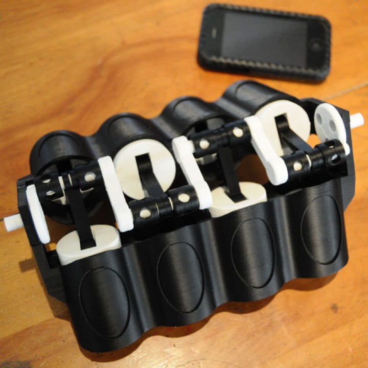 3D Printable V8 engine Replica by Jean