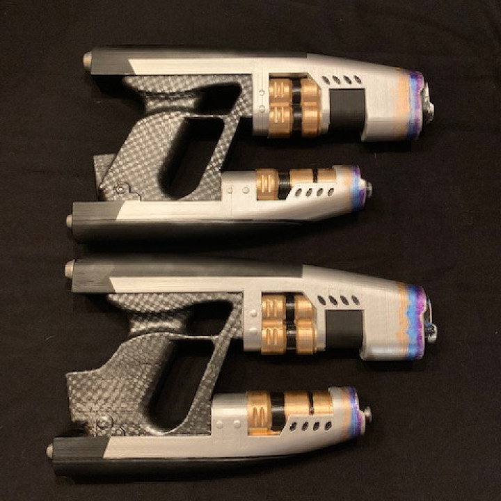 3D Print of Star-lord's Element Guns from Guardians of the Galaxy by tk6831