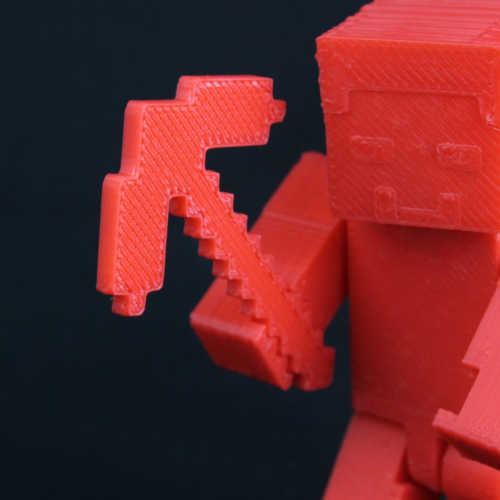 3D Printable Articulated Steve from Minecraft by Kirby Downey
