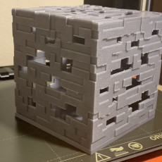 3D Printable Colour Changing Minecraft cube by Kirby Downey